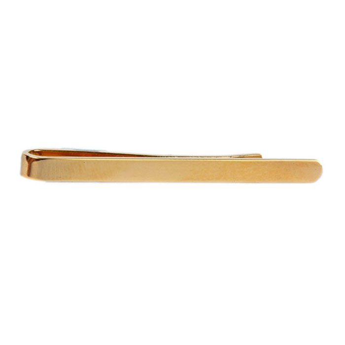 Plain Polished Gold Plated Tie Slide 100-1267 – elalligator.com